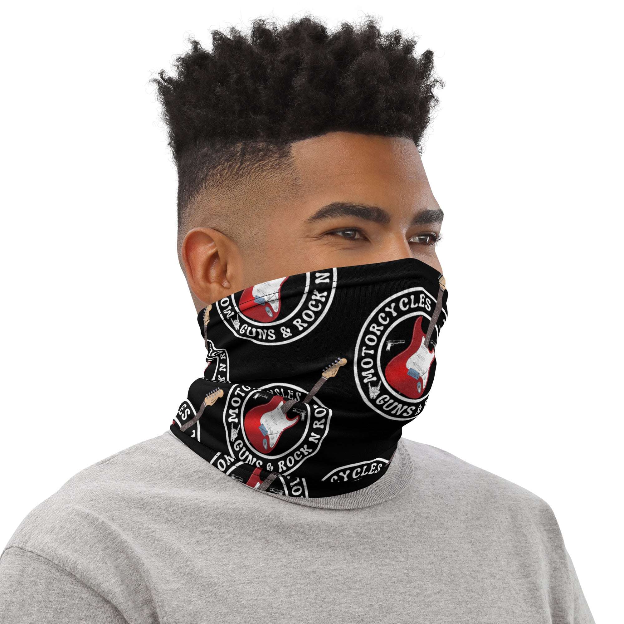 MGW Motorcycles Guns & Rock n Roll Neck Gaiter | Biker Face Covering ...